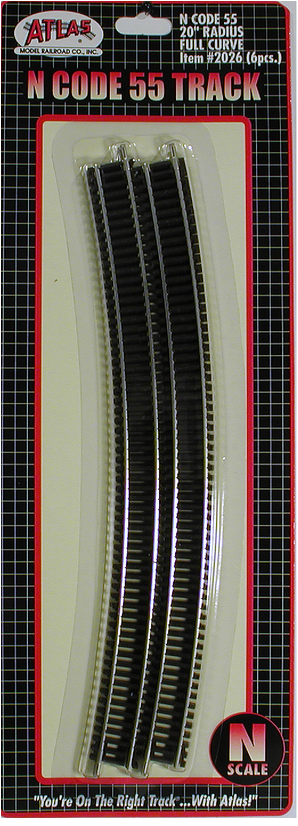 Atlas 2028 N C55 21.25' RADIUS 6pc, N Scale - Toys, Tabletop Games and ...